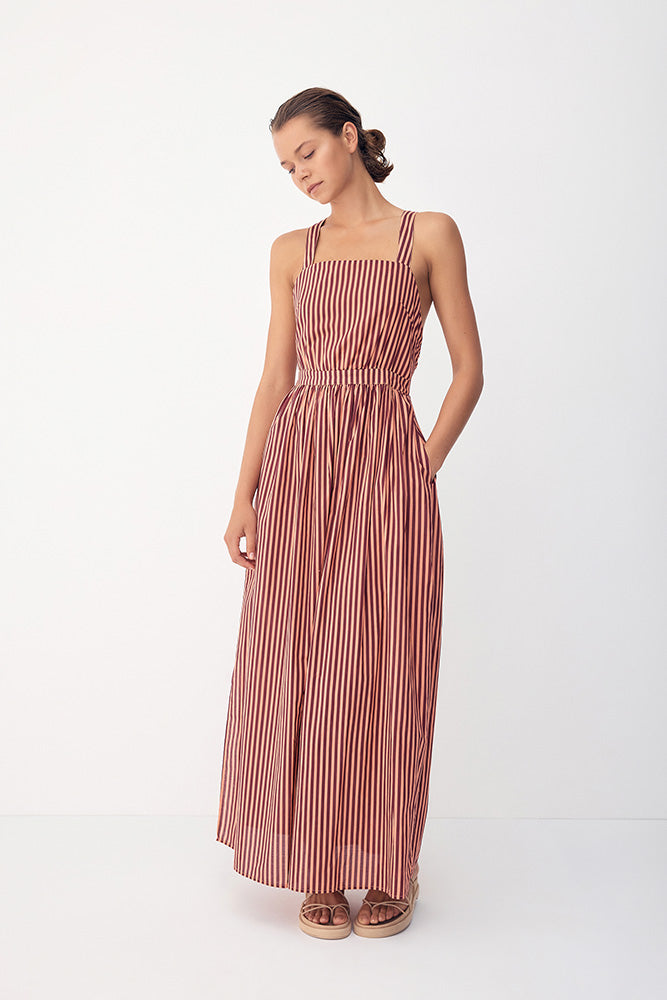 dahlia dress - mimosa stripe - sample – Bird & Knoll