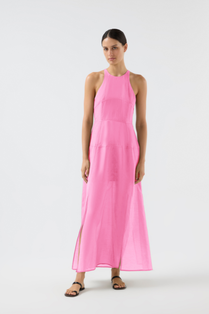 Modern Rounded Neck Resort Dress | Tolo Maxi | by Bird & Knoll